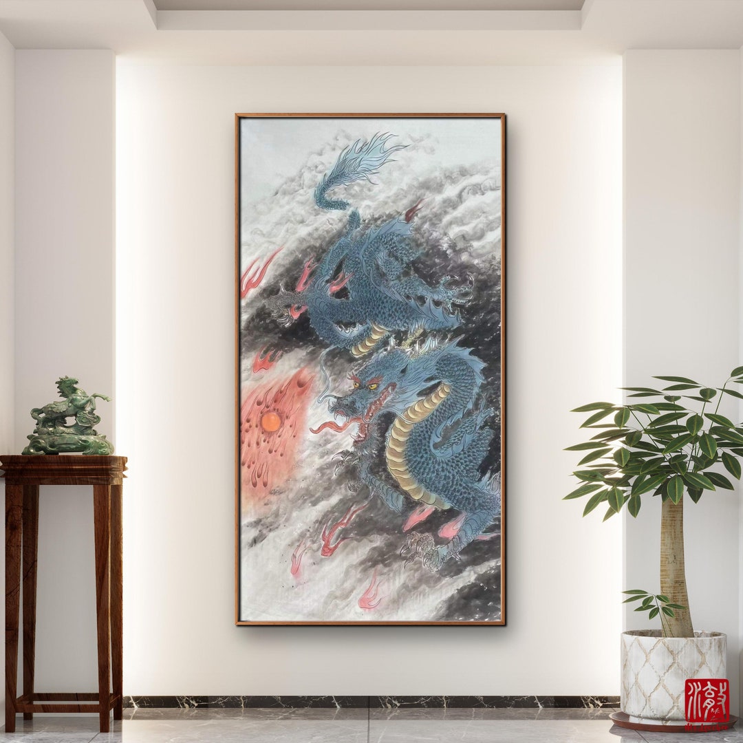 Chinese Dragon, Legendary Loong, Traditional Chinese Meticulous ...