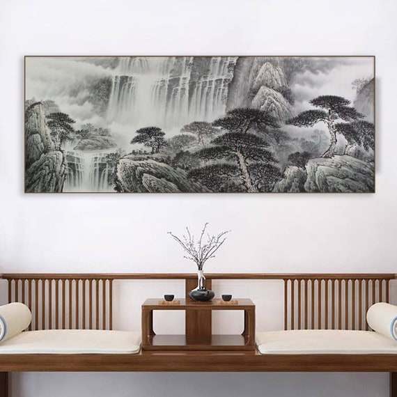 Original Chinese Shan-shui Painting Hand-painted Landscape - Etsy Canada