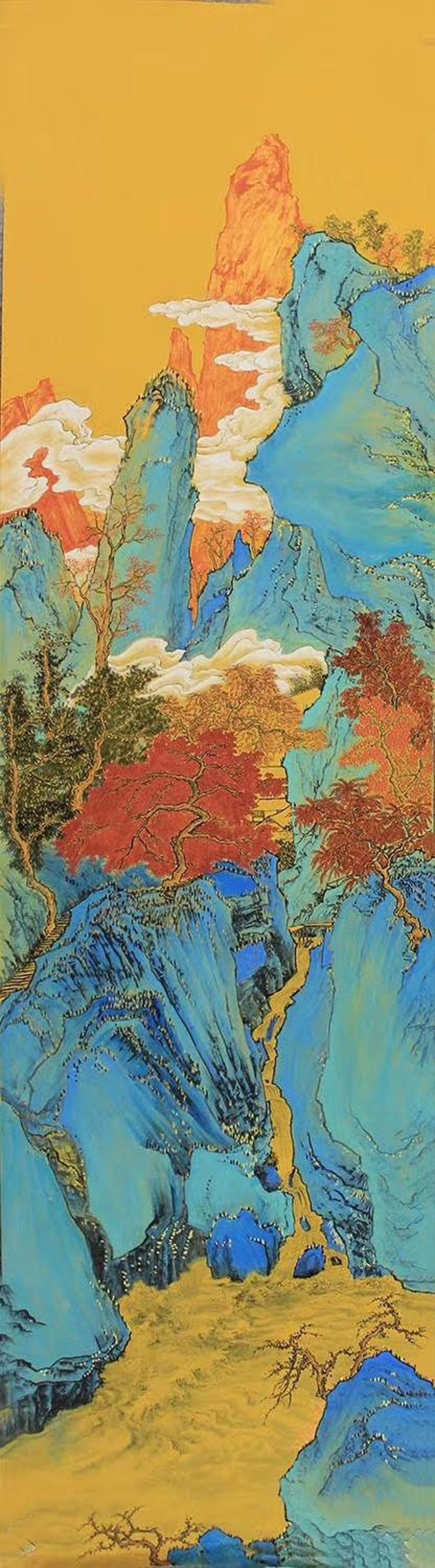Hand-painted Landscape Art Original Brush Painting Authentic - Etsy