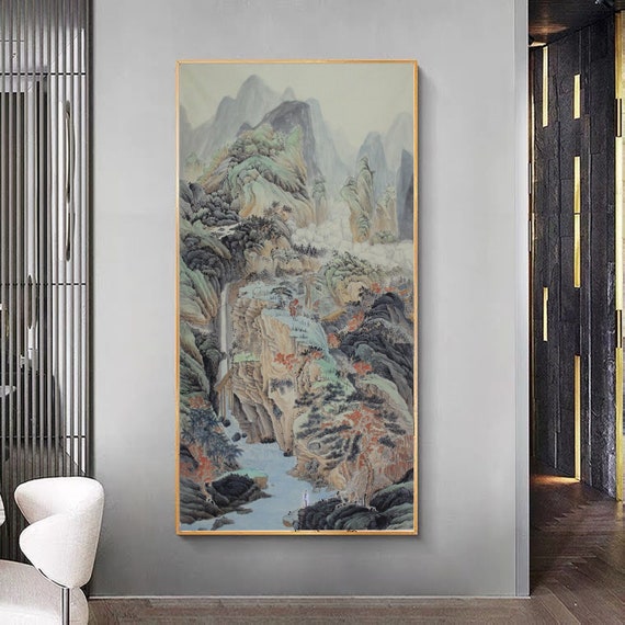 Original Shan Shui Painting Hand-painted Chinese Traditional | Etsy