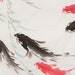 Hand-painted Ink Wash Koi Fish Painting Original Koi Brush - Etsy