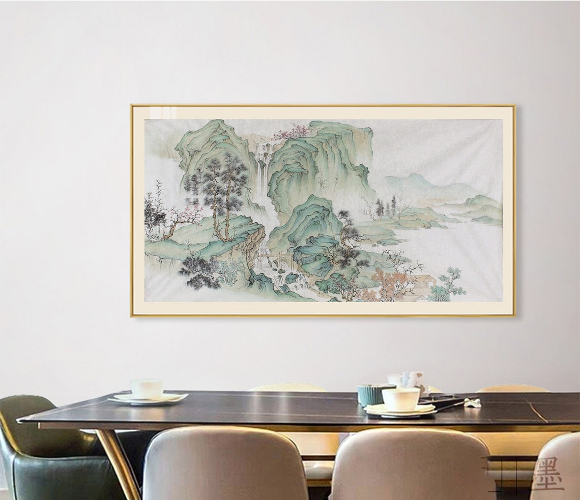 Hand-painted Fine-brush Shan Shui Painting, Original Chinese ...