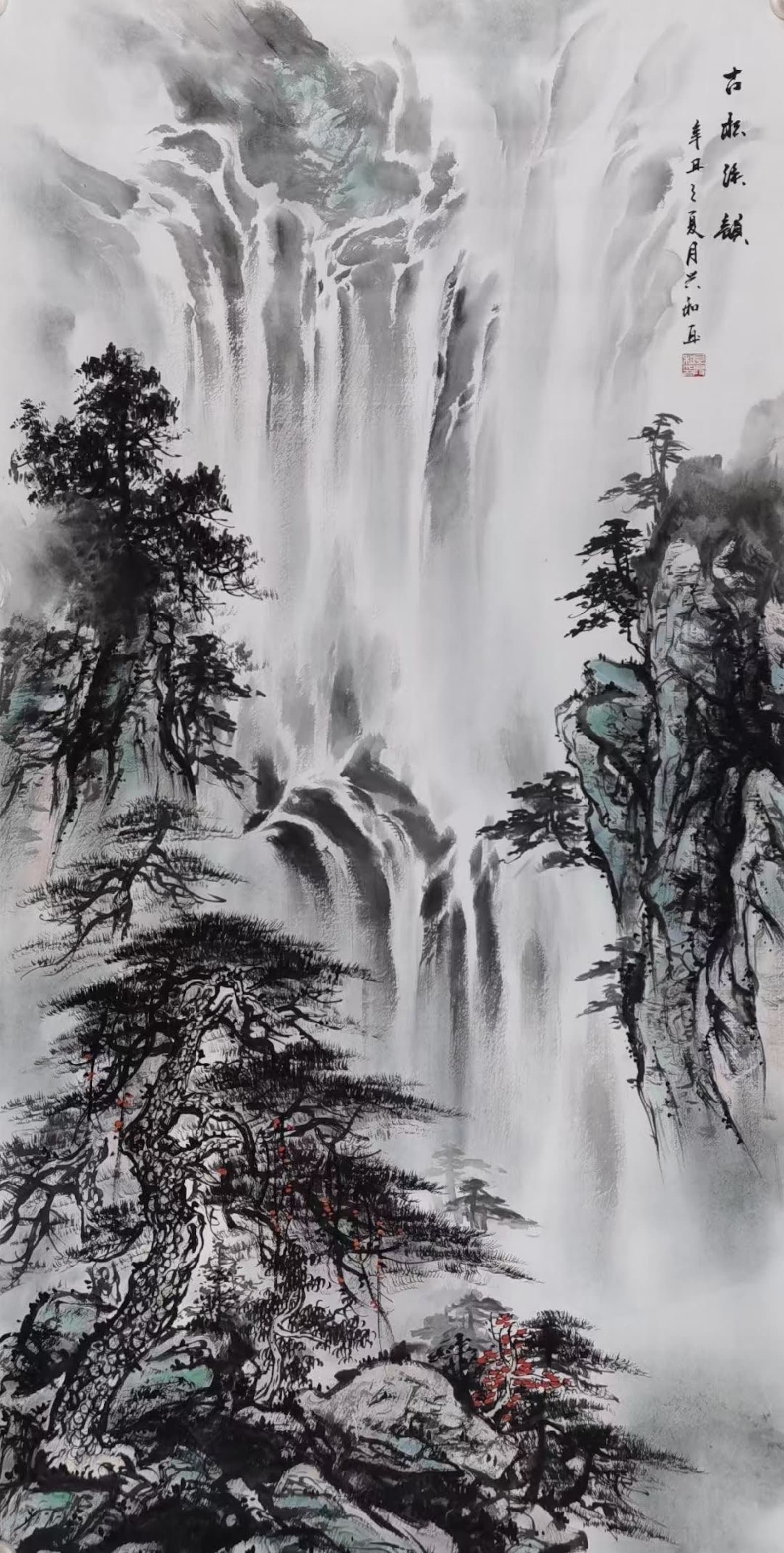 Hand-painted Chinese Shan-shui Painting, Ink Wash Mountain Art ...