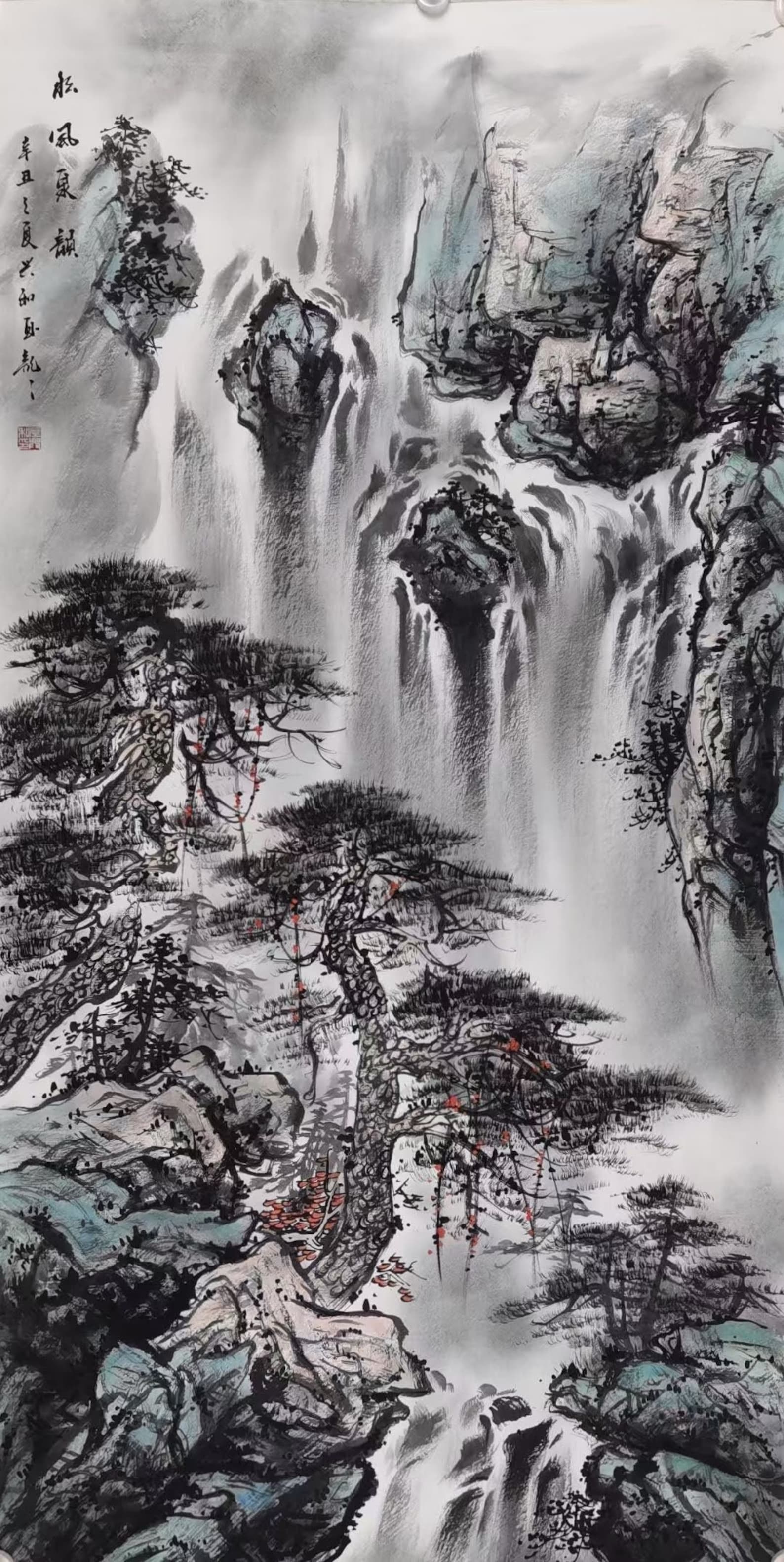 Hand-painted Chinese Shan-shui Painting, Ink Wash Mountain Art ...