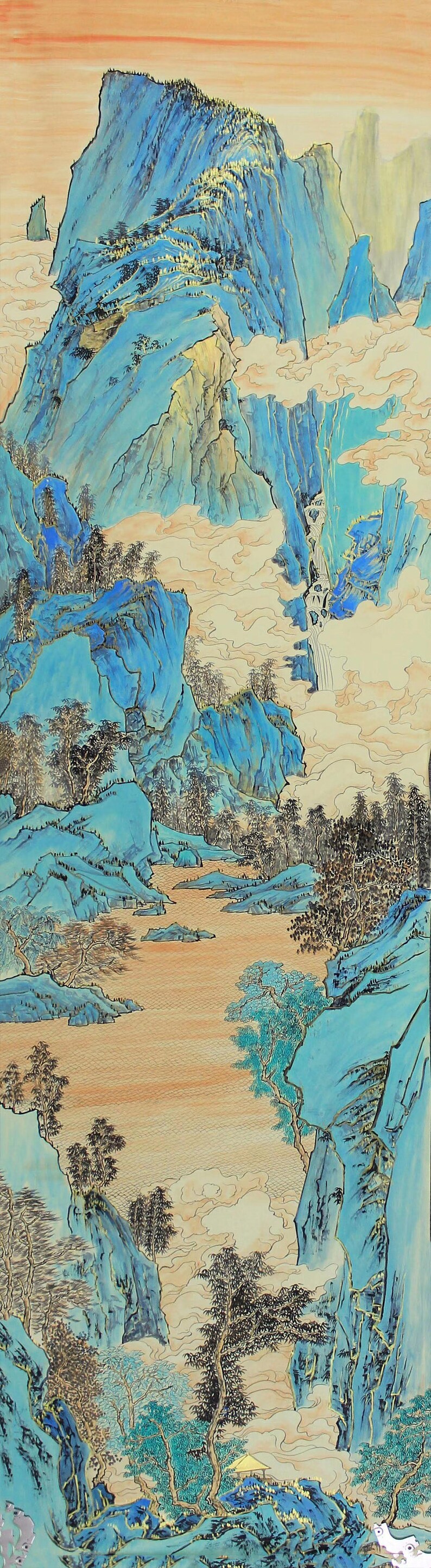 Hand-painted Landscape Art, Original Brush Painting, Authentic Chinese ...