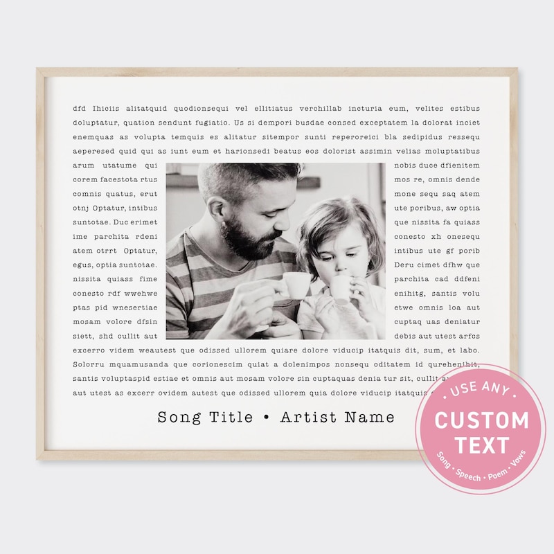 Love Song Photo Frame - Etsy