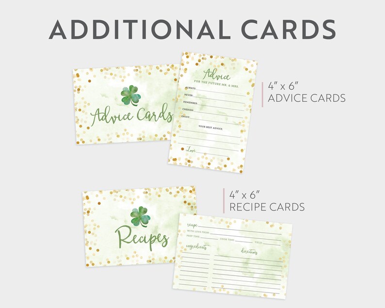 Lucky in Love St. Patrick's Day March Green Gold Day Bridal Shower ...