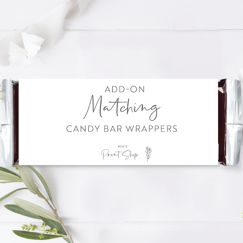 Wedding Candy Bar Wrapper - Etsy
