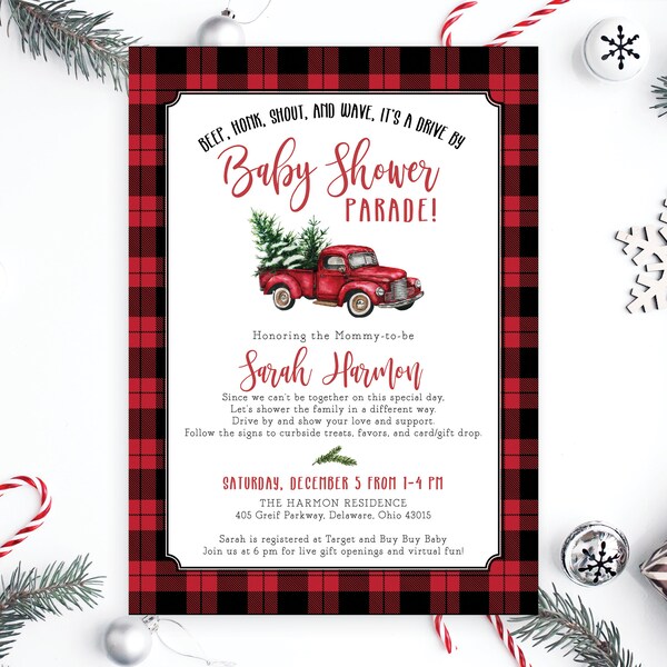 Drive by Diaper Party Invitation - Etsy