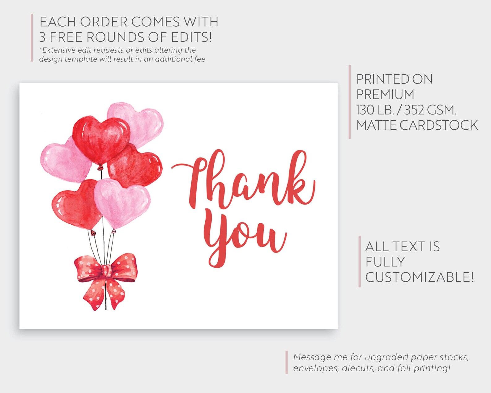 Valentine's Day February Hearts Pink Red Love Flat or | Etsy