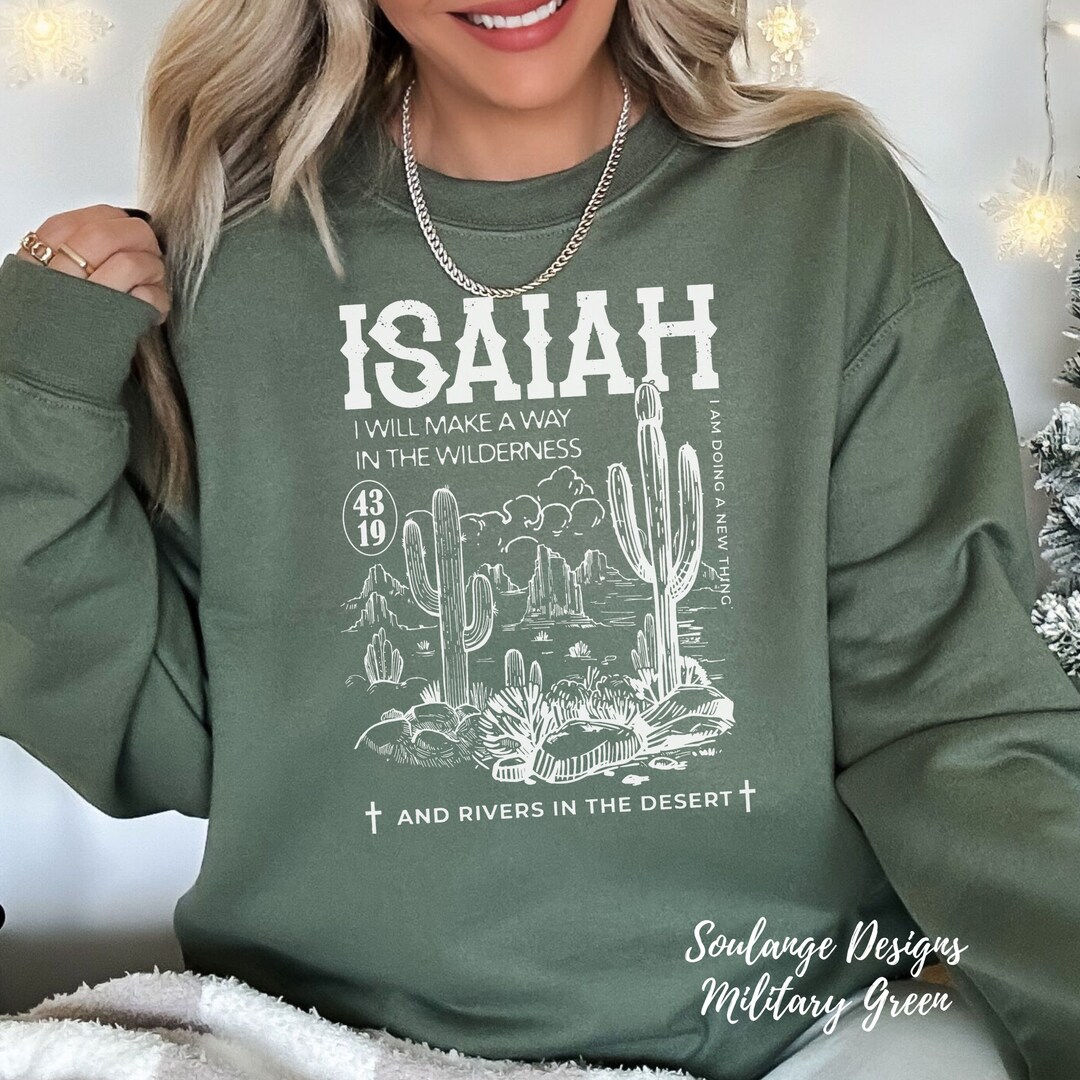 Christian Sweatshirt Bible Verse ISAIAH 43:19 Christian Tshirt ...