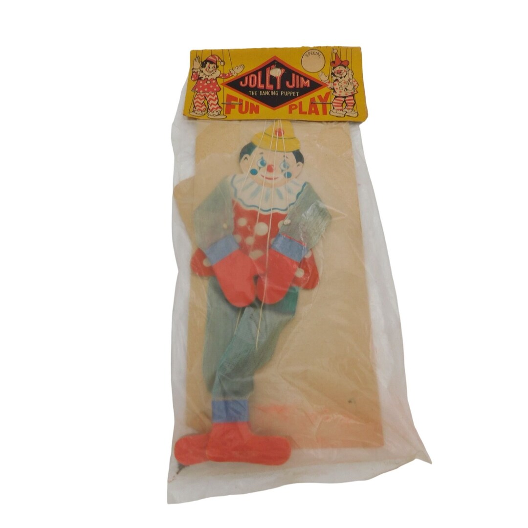 Vintage Jolly Jim the Dancing Puppet by Fun Play in Original Packaging ...