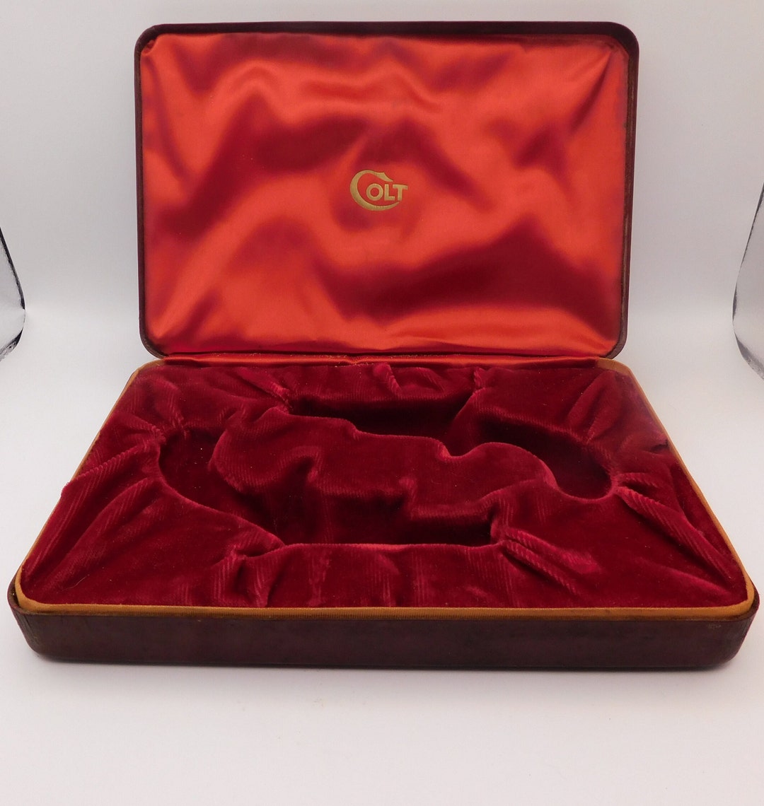 Vintage COLT Small Dueling Pistols Presentation Display Case Box empty ...