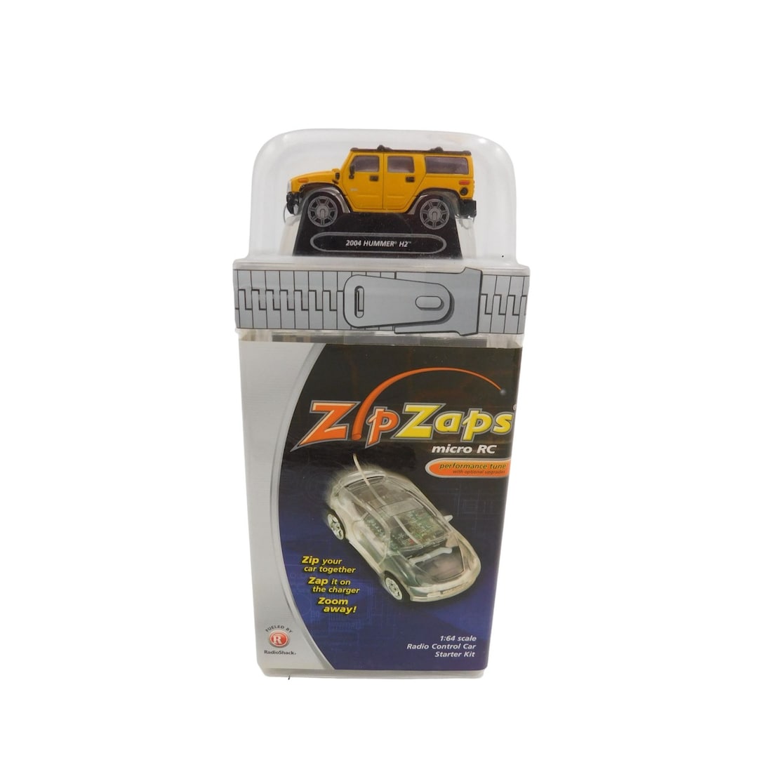 Radio Shack Zipzaps Micro RC Radio Control Car 2004 Yellow Hummer H2 ...