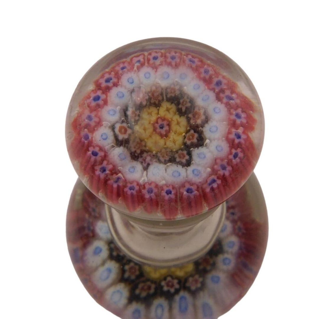 Glass Paperweight Millefiori Perfume /scent Bottle Inkwell Paperweight ...