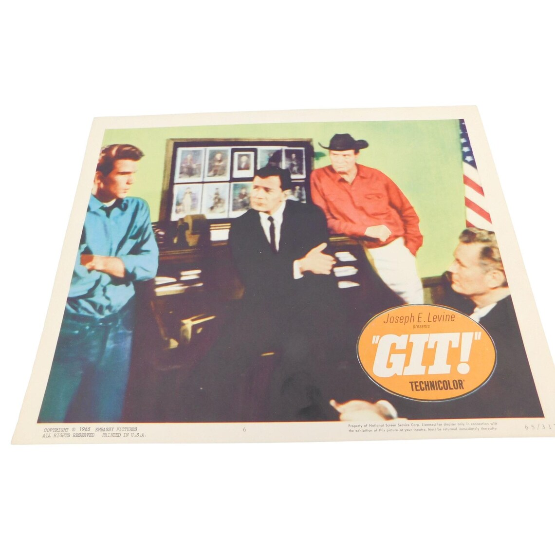 Vtg Original Git Cinema Theater Lobby Card 1965 Joseph E Levine - Etsy