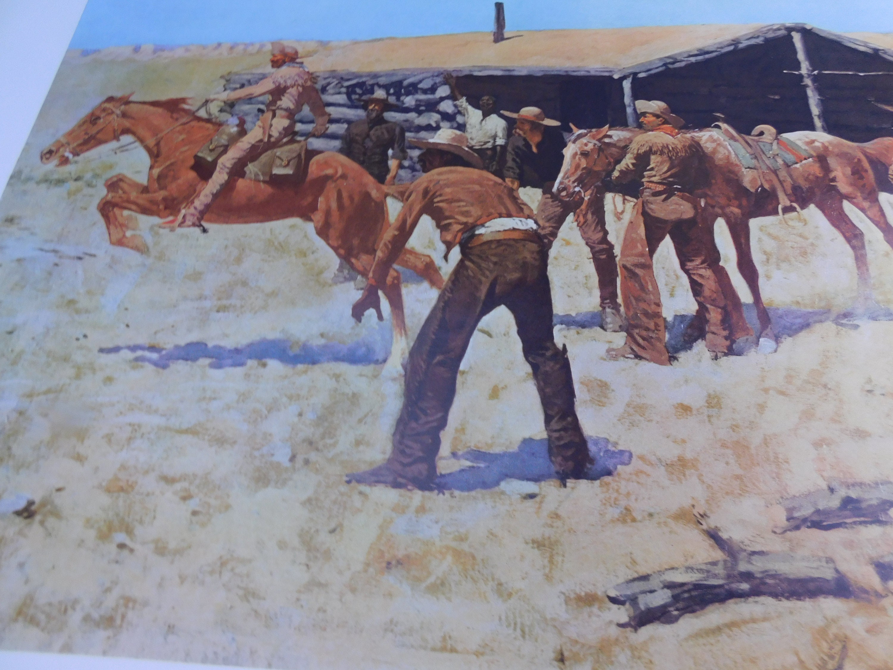 Frederic Remington the Coming & Going of the Pony Express Print 18x24 ...