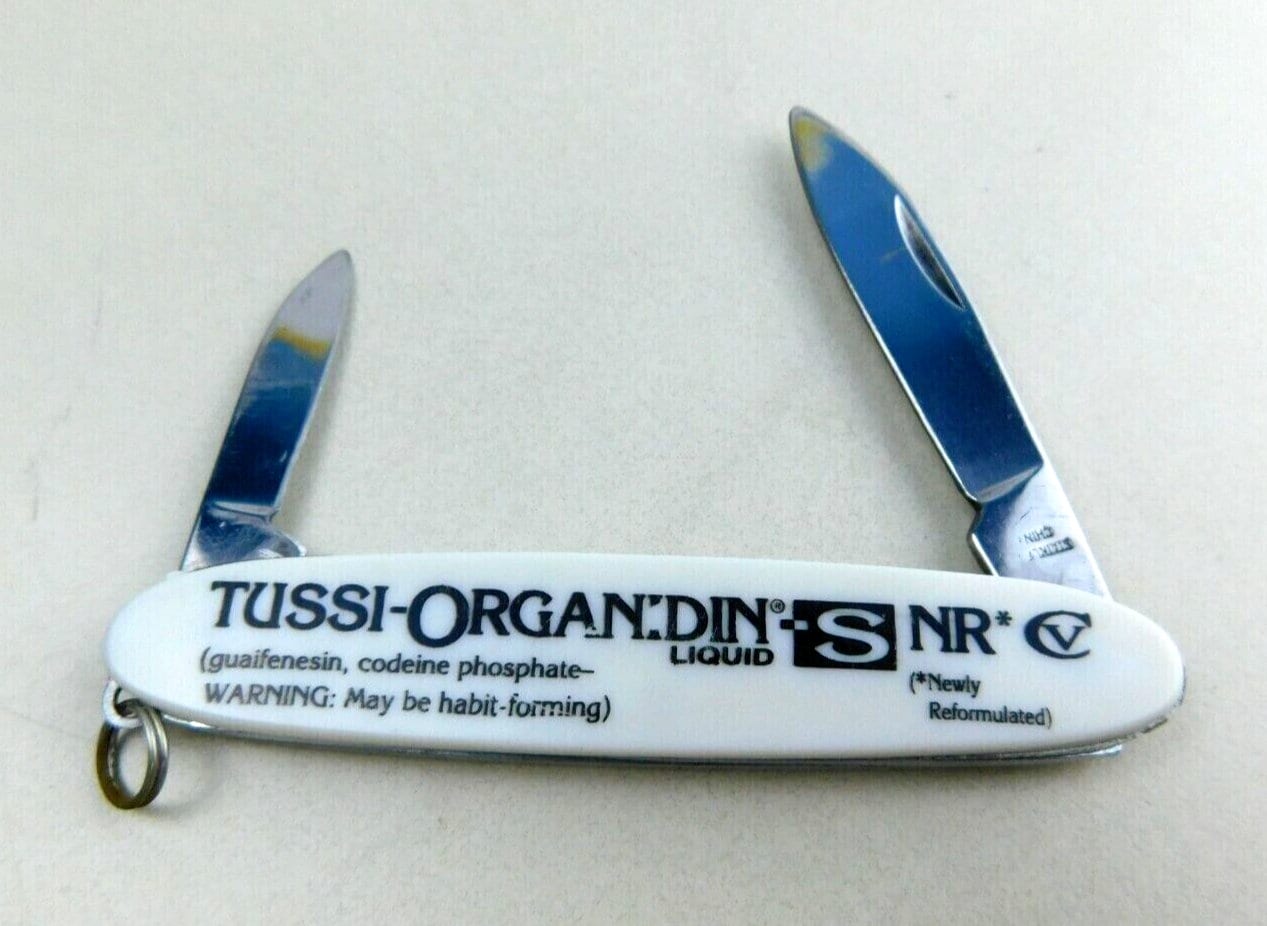 Pocket Knife TUSSI-ORGANIDIN Pharmaceutical Advertising Sales Rep ...