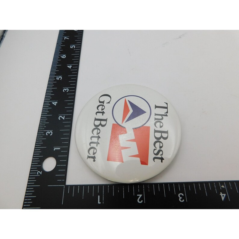 Delta Airlines Western the Best Get Better Pinback Badge Button ...