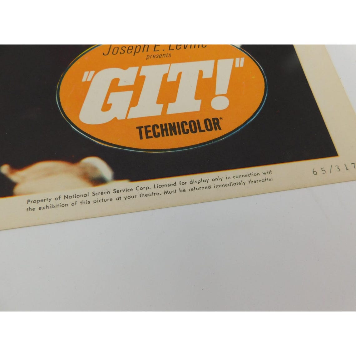 Vtg Original Git Cinema Theater Lobby Card 1965 Joseph E Levine - Etsy