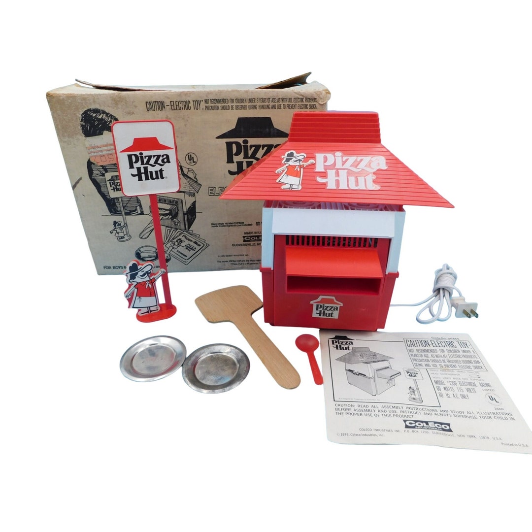 Vtg Coleco Pizza Hut Electric Baking Oven Toy W/ Box Working ...