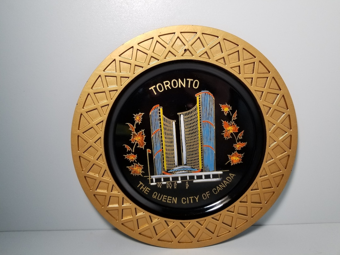 Giftcraft TORONTO the Queen City of Canada Plastic Souvenir Plate - Etsy