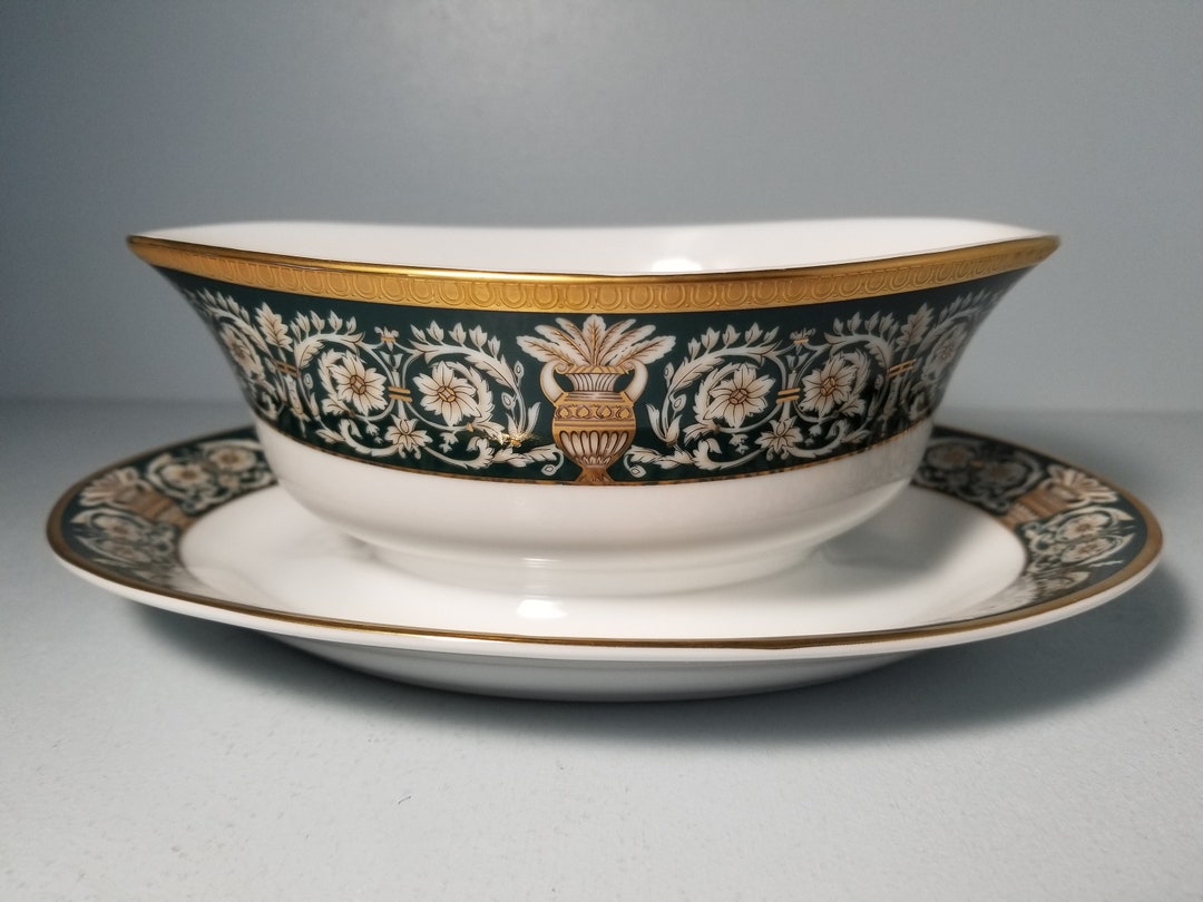 NIKKO Fine China PAVILION Patra Thailand Gravy Boat With Attached ...