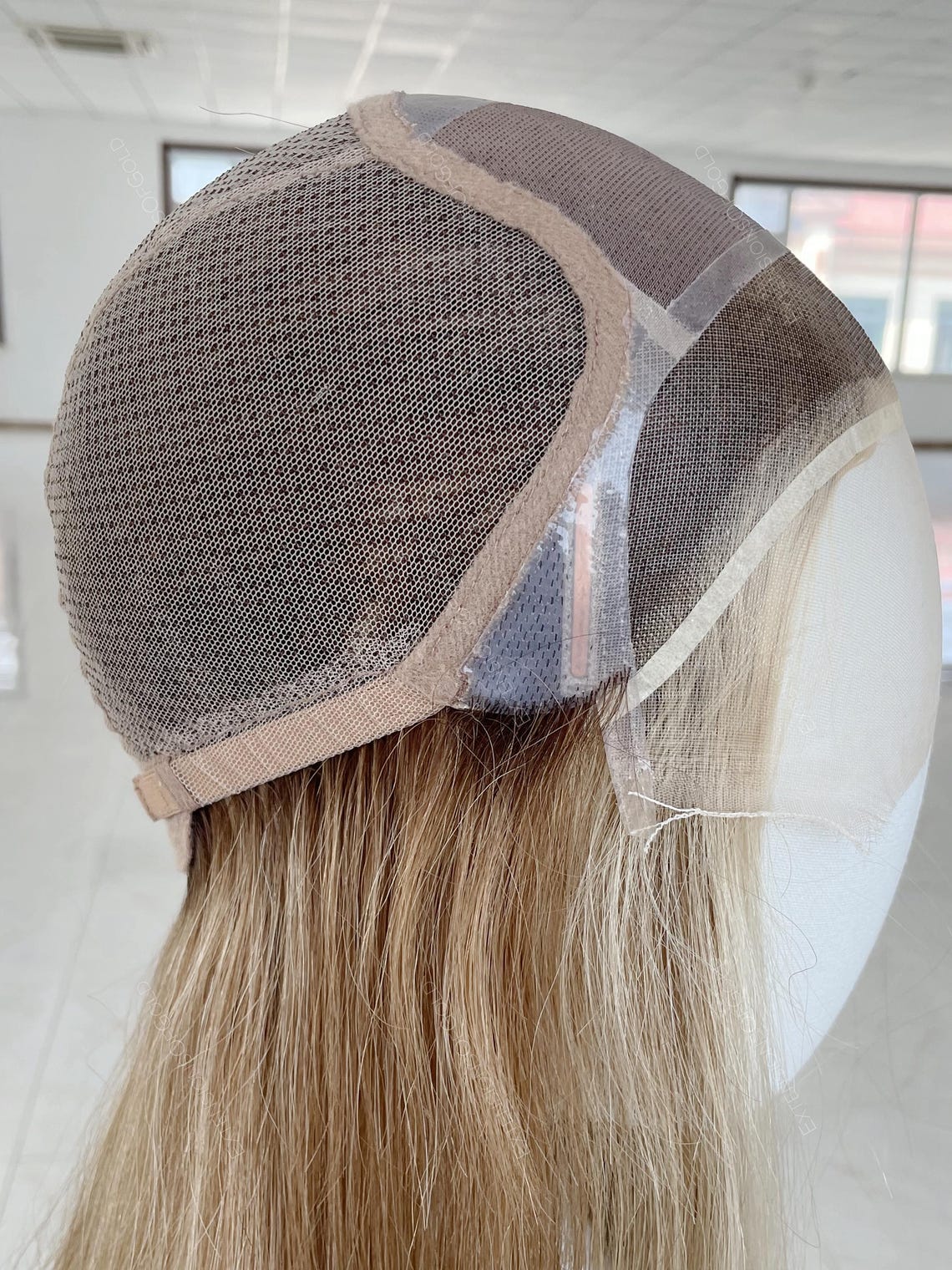 Customized Wigs Medical Grade Full Hand Tied Silicone Cap Mono Top ...