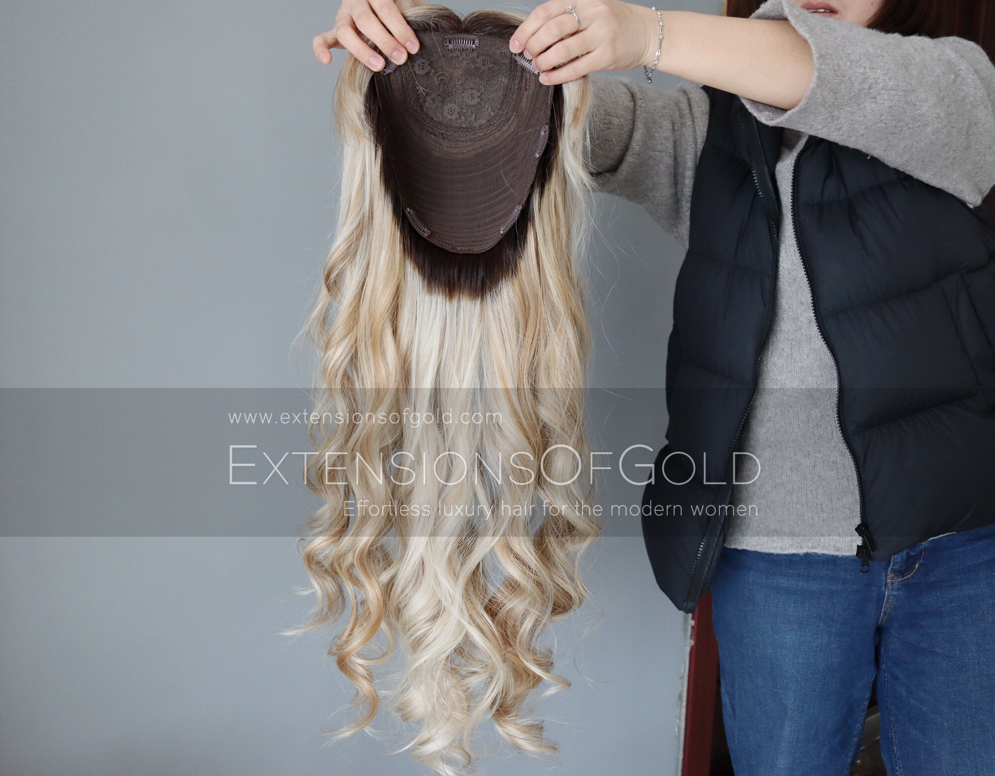 Luxury 24 Real Human Hair Topper 8x9 Silk Top - Etsy