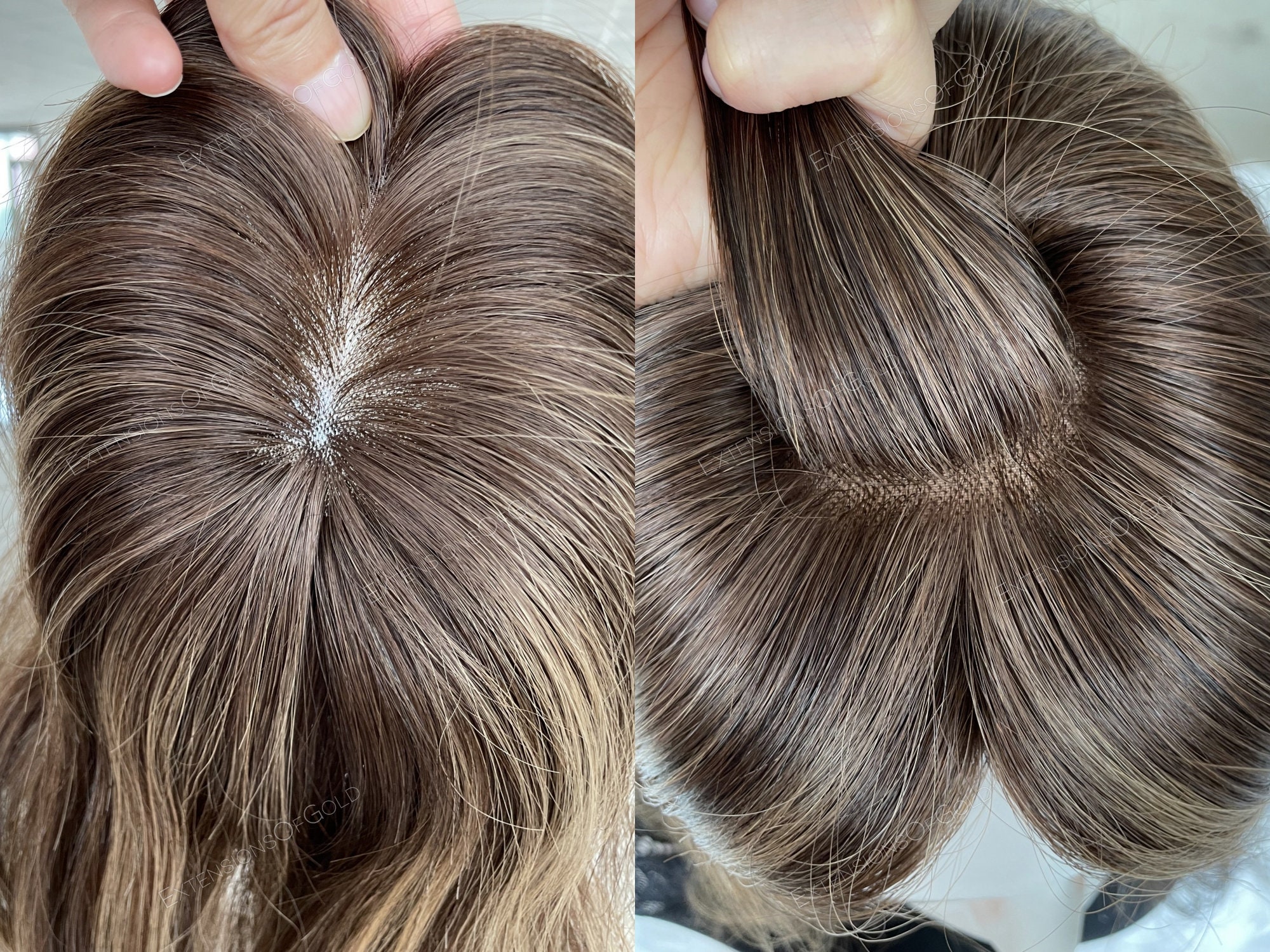 Light Volume Hair Topper 3x5 Mono-filament Base - Etsy