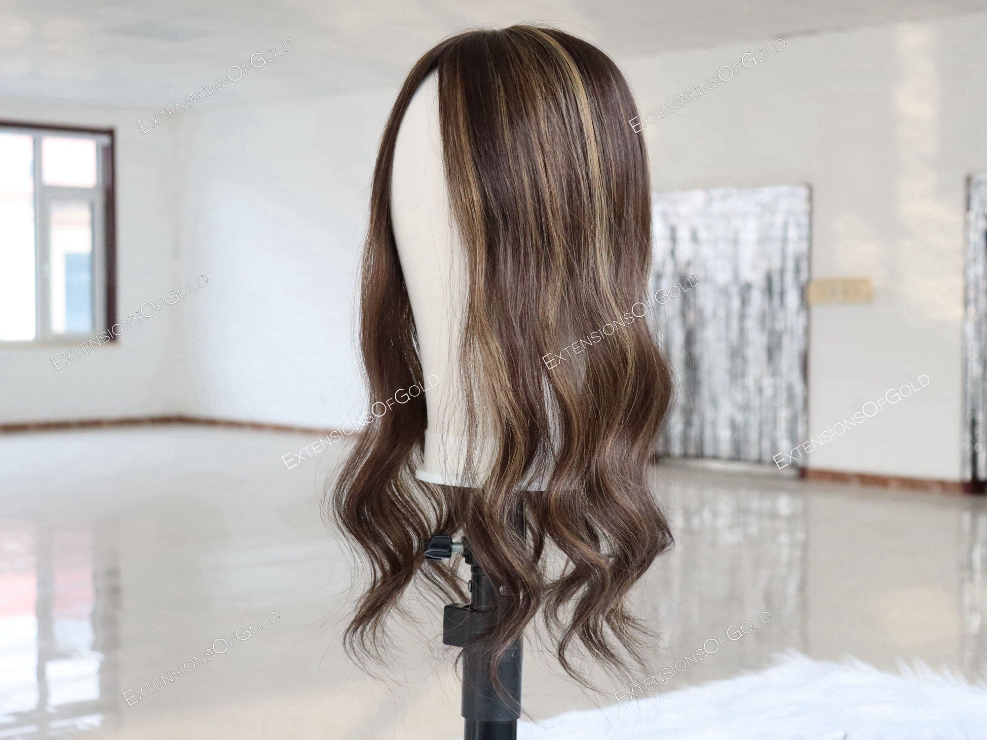 Top Crown 5x5 Silk Base Hair Topper Free Parting Premium - Etsy