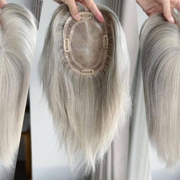 Gray Hair Topper - Etsy