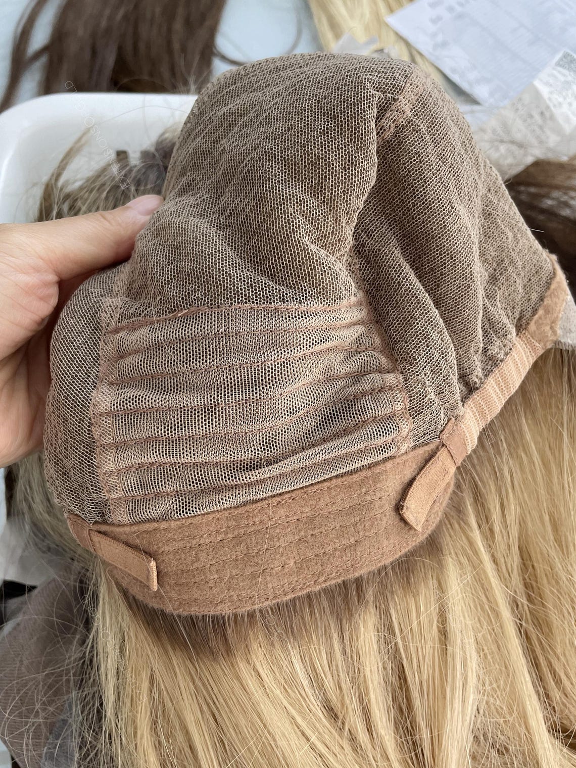 Customized Wigs Medical Grade Full Hand Tied Silicone Cap Mono Top ...