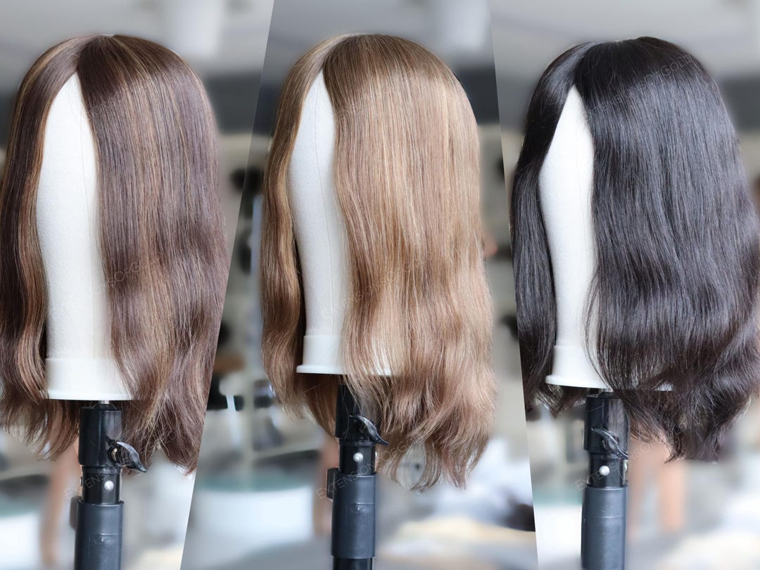 Large Volume Hair Toppers 9x10" Mono Top Free Parting Pre Styled 12 ...