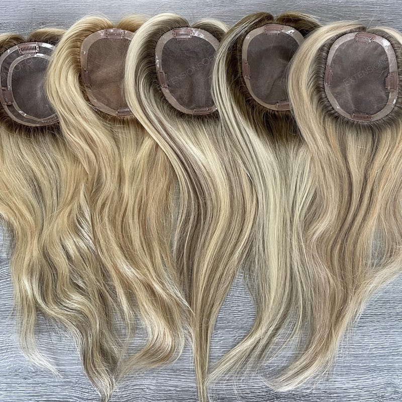 Blonde Rooted Hair Topper - Etsy