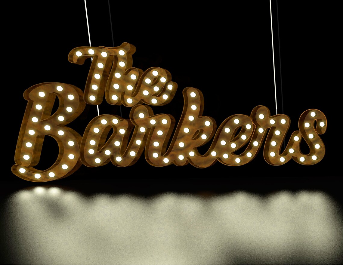 Custom Marquee Light Name Wedding Bulb Lights DESIGN - Etsy