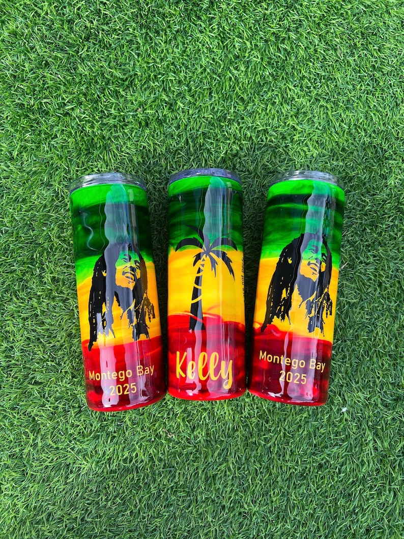 Bob Marley Tumbler| Personalized Jamaica Tumbler | Montego Bay Vacation ...