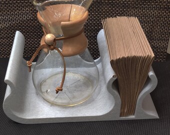 Chemex Holder With Storage, Simple - Etsy