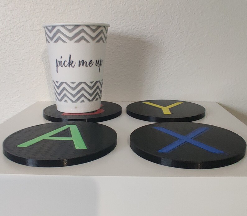 Xbox Themed 3D Printed Coasters - Etsy