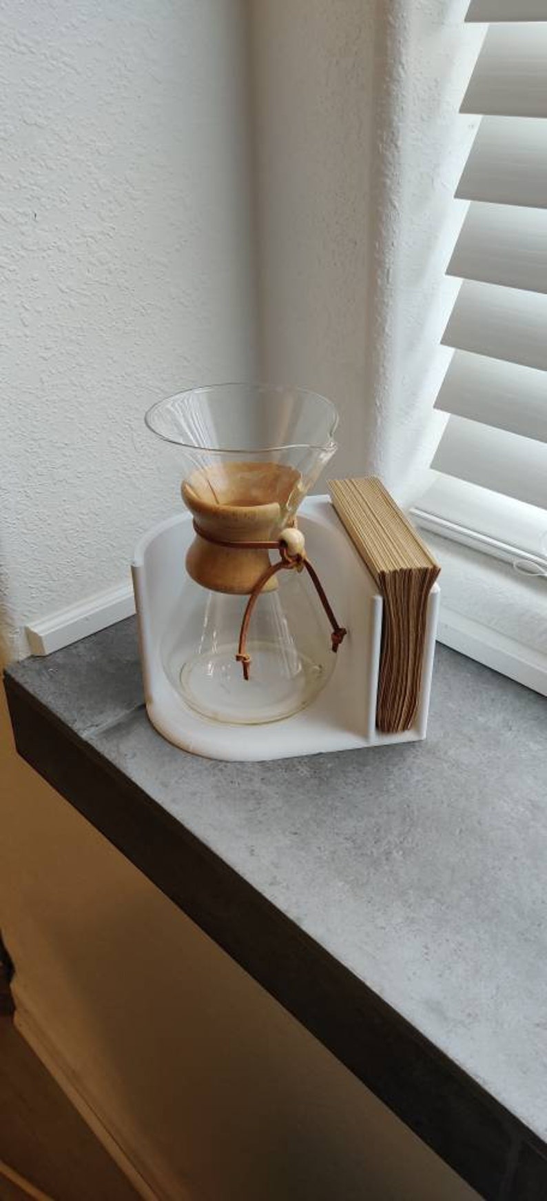 Chemex Holder With Storage Simple - Etsy