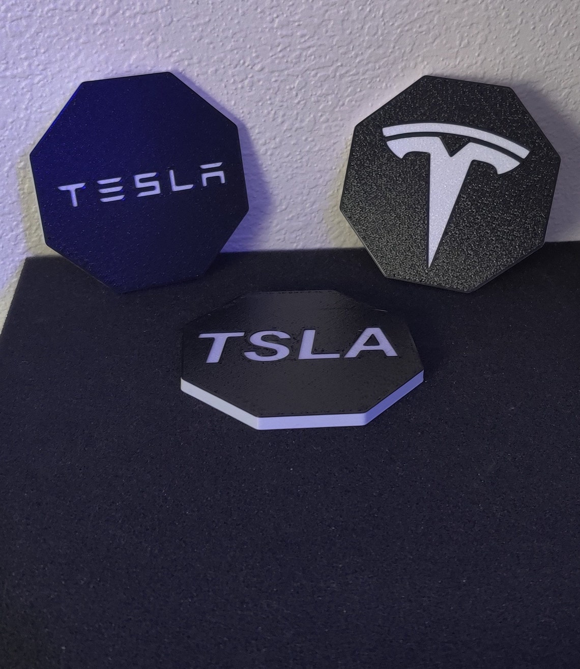 Tesla Themed 3D Printed Coasters | Etsy