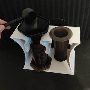 3D Printed Aeropress Stand – Organizer and Drying Rack | Wall Mount ...
