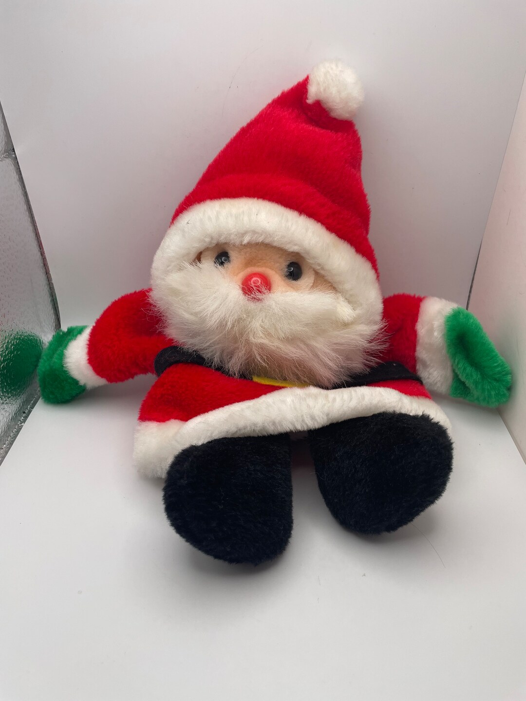 Vintage Santa Clause Plush Talking Hand Puppet - Etsy
