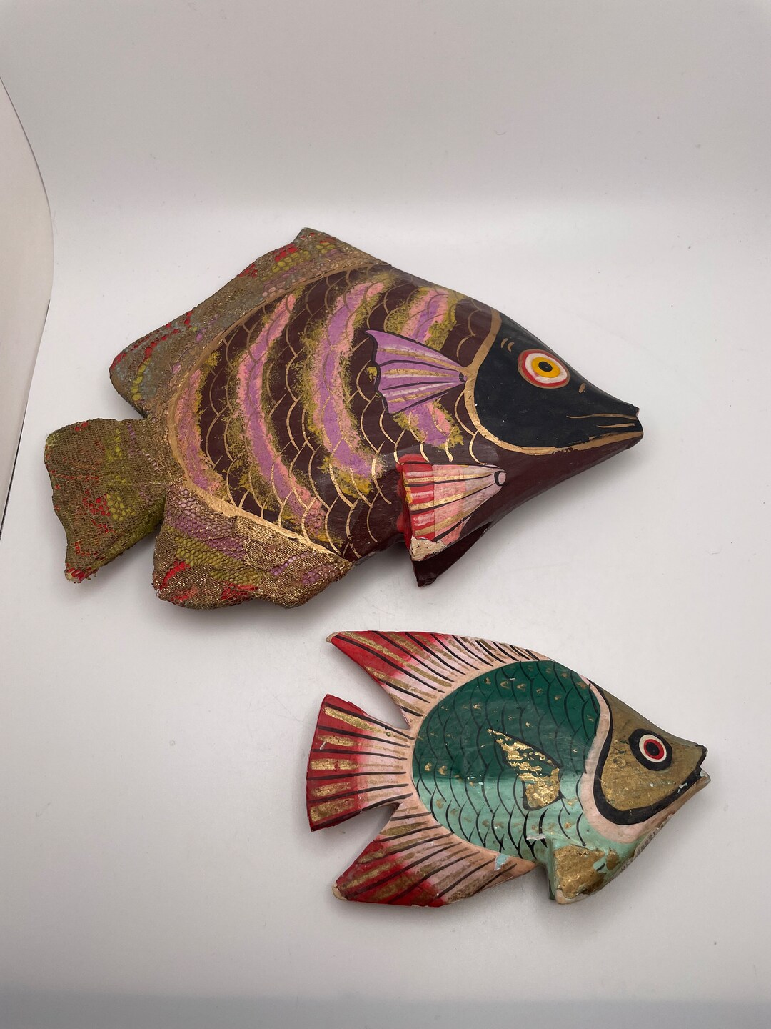 Pair of Ceramic Fish Figurines - Etsy