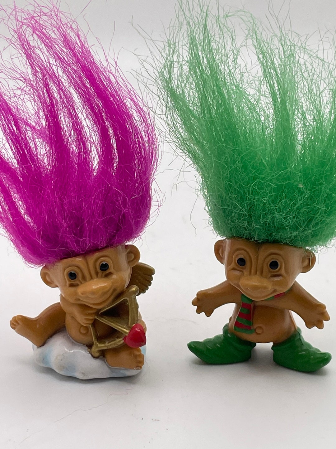 Pair of Holiday Troll Mini Dolls - Etsy