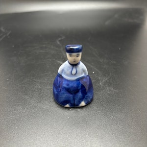 Vintage Blue Delft Miniature Man and Woman - Etsy
