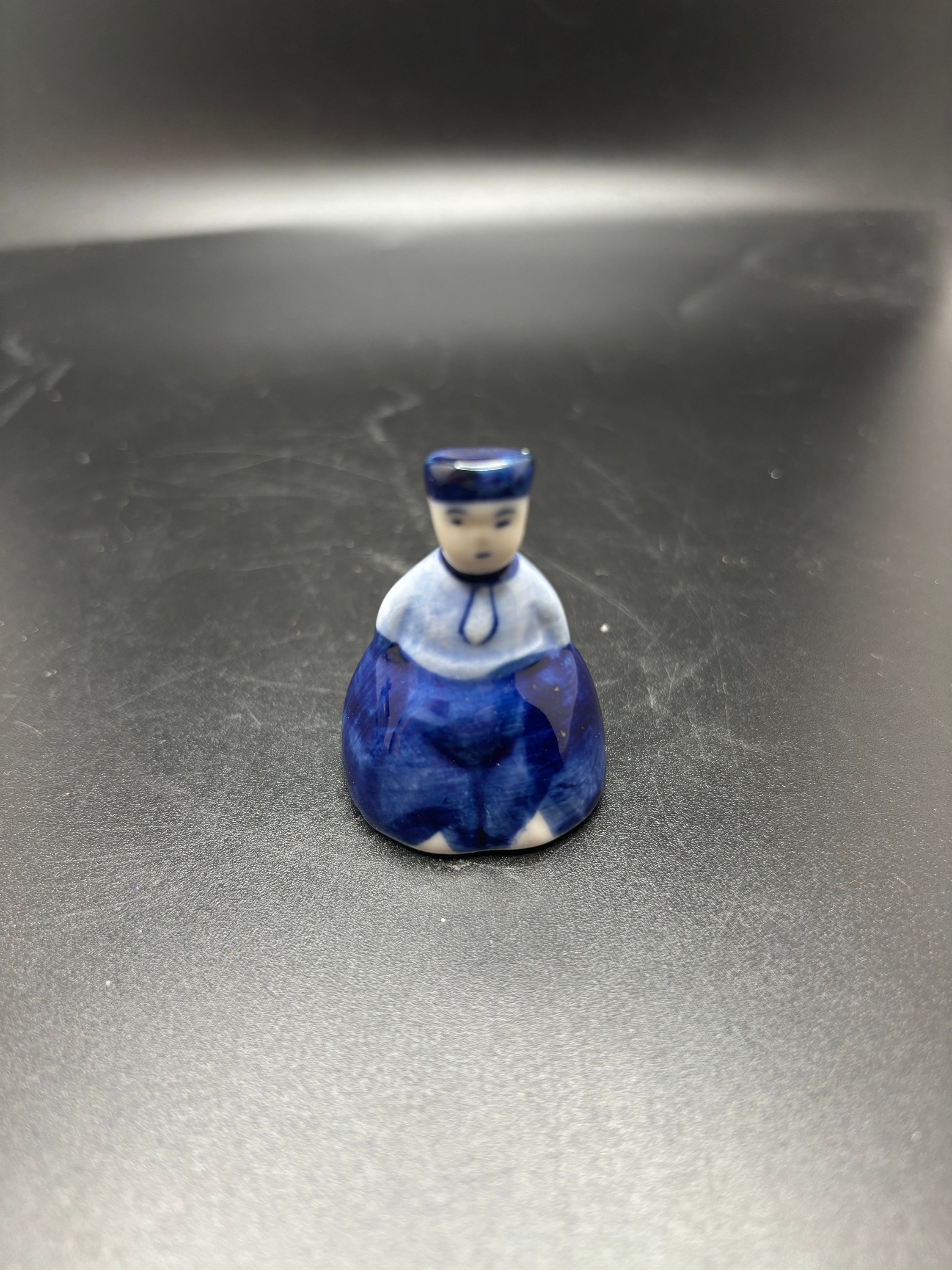 Vintage Blue Delft Miniature Man and Woman - Etsy