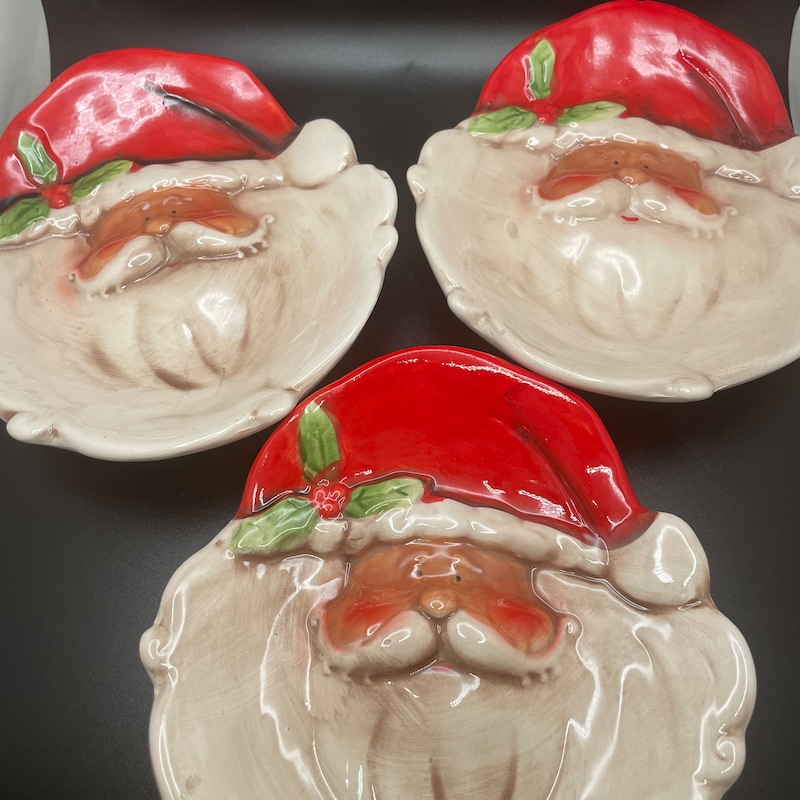 Santa Claus Plate - Etsy