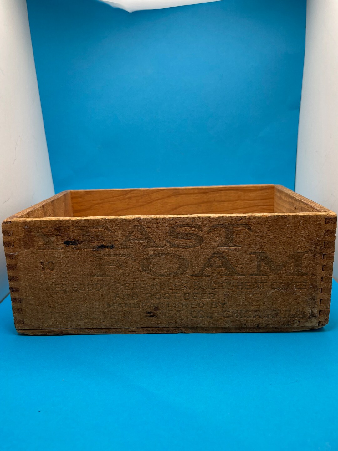 Vintage Yeast Foam Wooden Box - Etsy