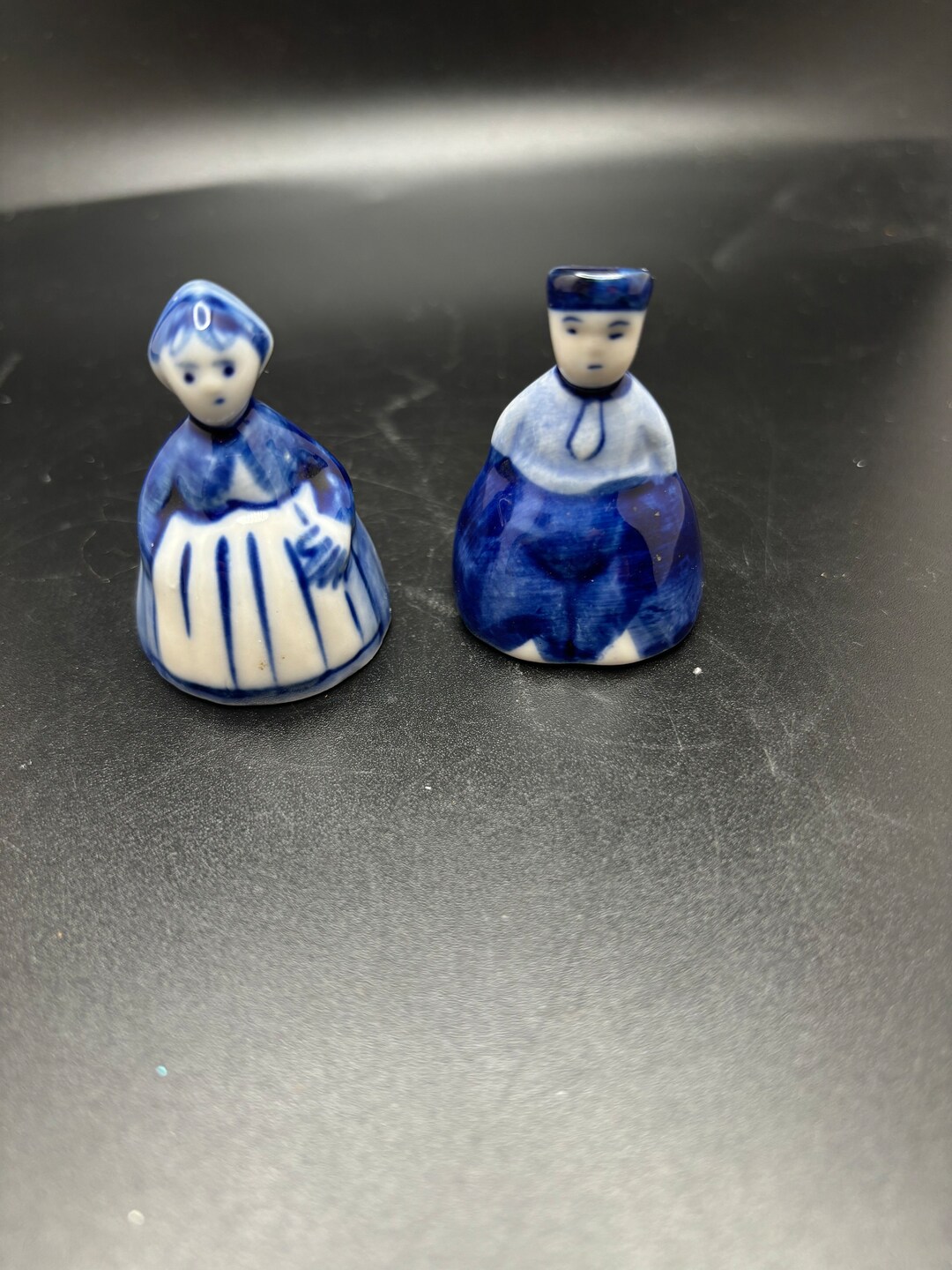 Vintage Blue Delft Miniature Man and Woman - Etsy